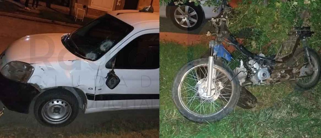 Un Joven Hospitalizado Tras Grave Accidente Entre Una Moto Y Un Utilitario